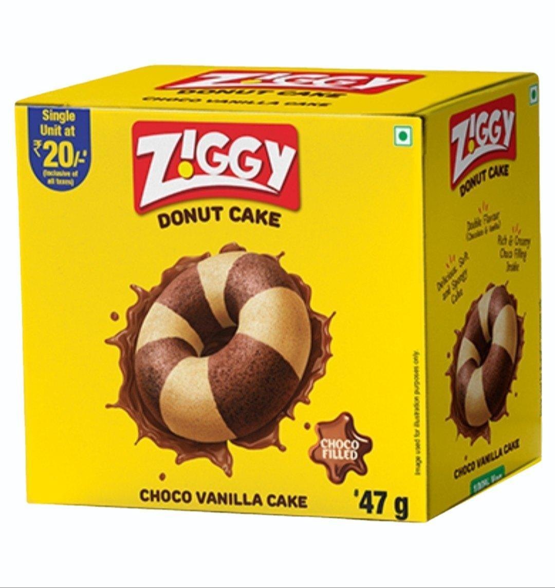 Ziggy Donut Cake Choco Vanilla Cake Choco Filled 47gm – Fantasybazaar